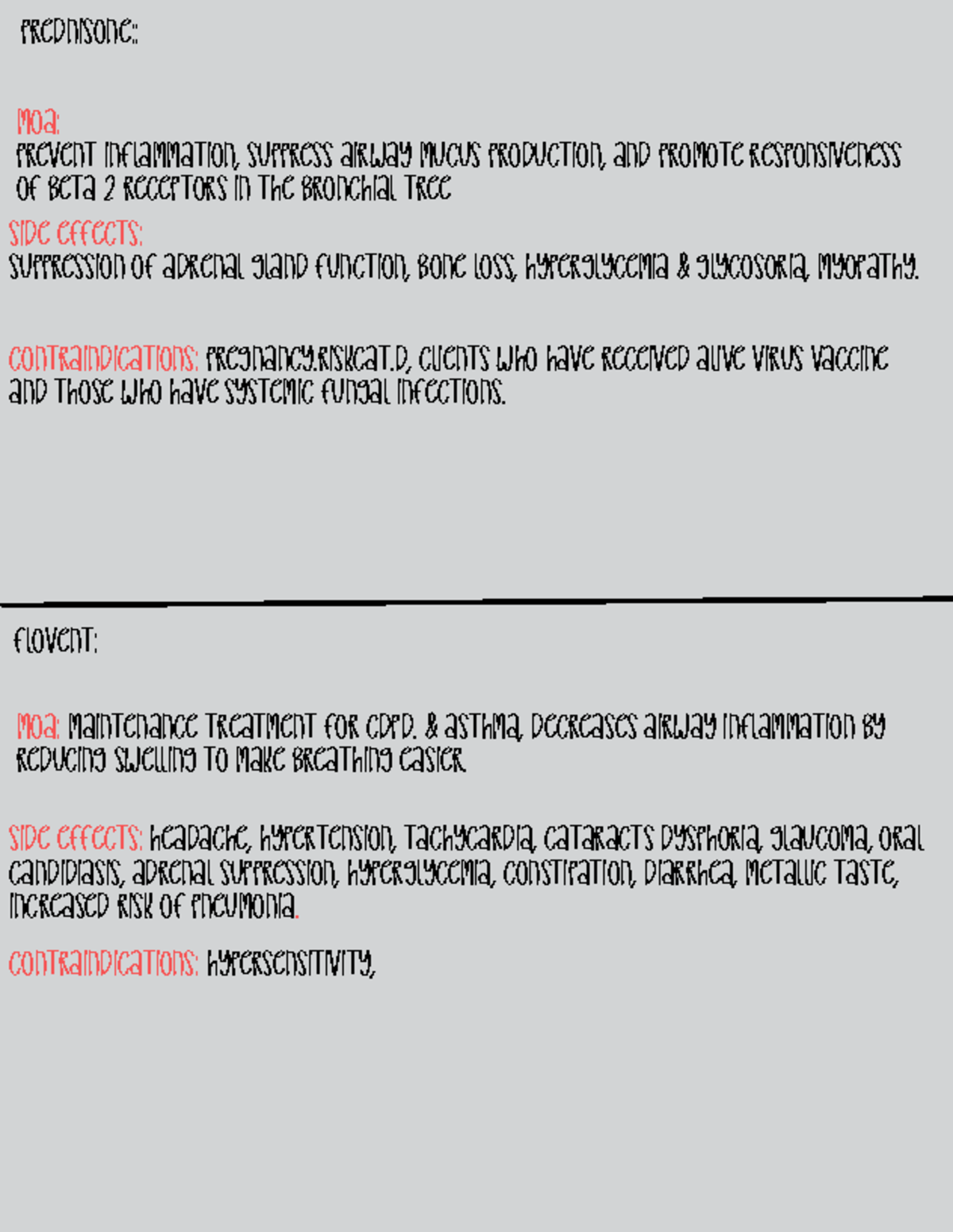 Med template C 49 2 - med temp - Prednisone:: Flovent: MoA: Prevent ...