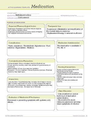 Med card ATI template cephalexin complete immune - ACTIVE LEARNING ...