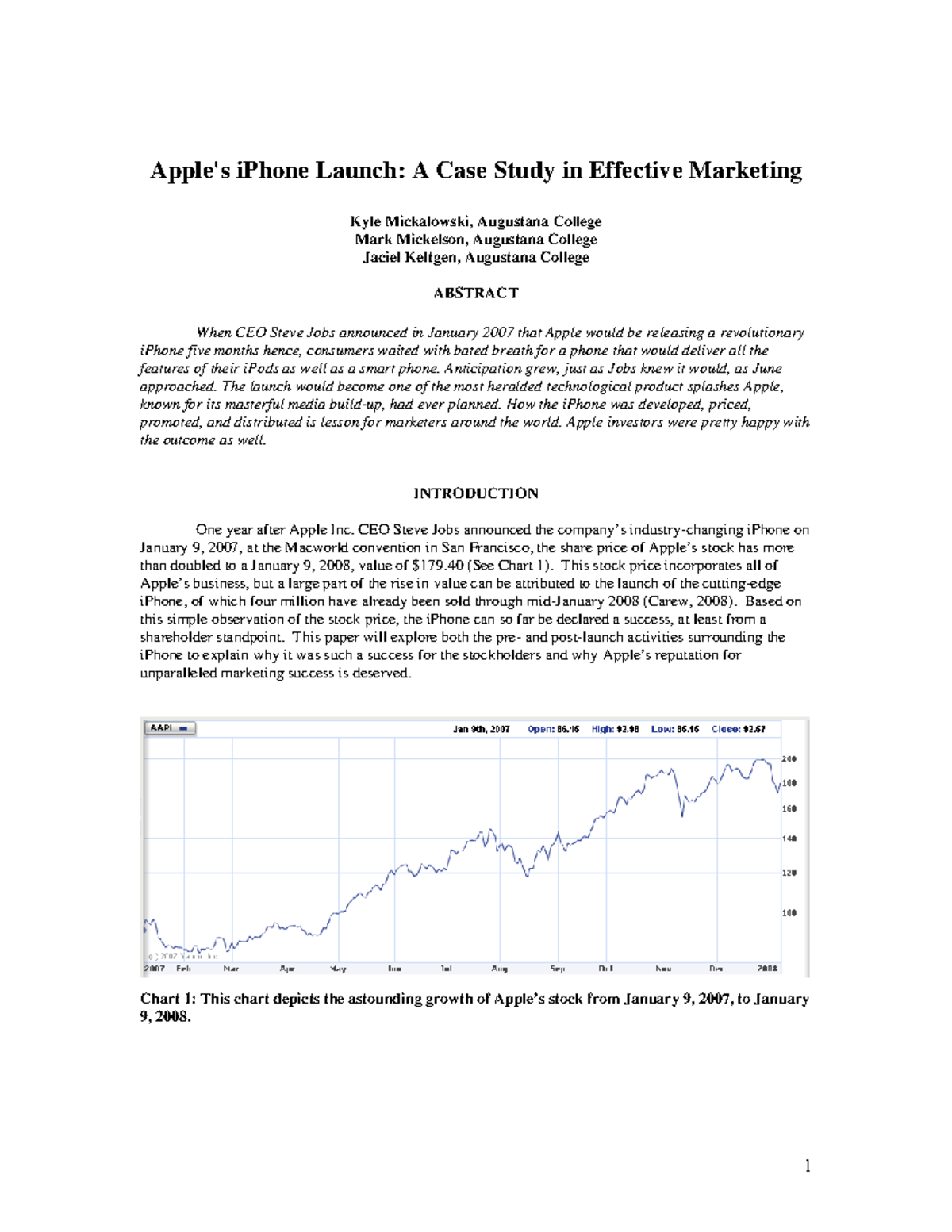 Apple CAse Study Of course - Apple's iPhone Launch: A Case Study in ...