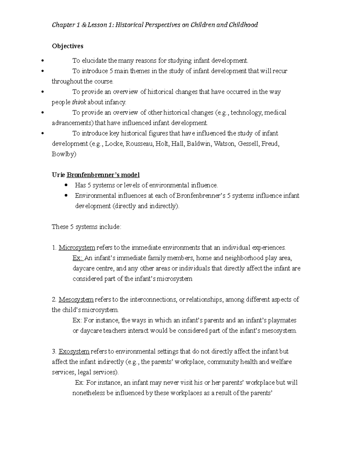 Summary Infancy: Development From Birth to Age 3 - Chapter 1 & Lesson 1 ...