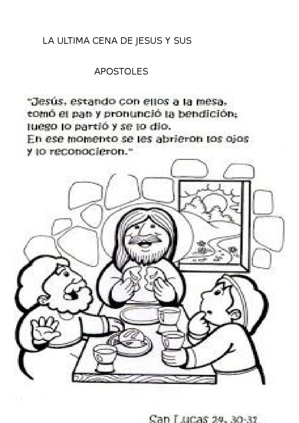 LA Ultima CENA DE Jesus Y SUS - matematicas - LA ULTIMA CENA DE JESUS Y ...