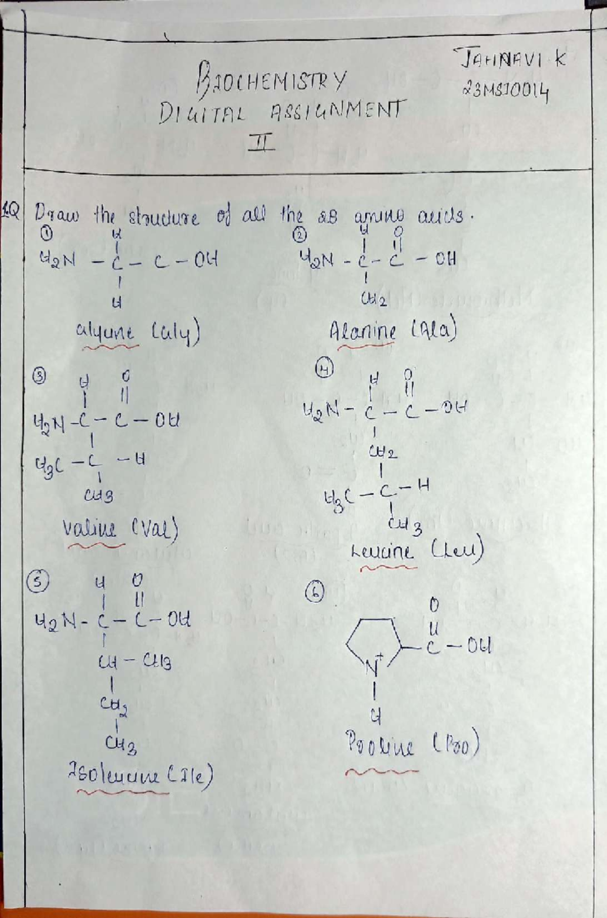 Biochemistry DA - Ba0cHEMISTRY DI TAL ASS1NMENT Q Draw the stoucluge od ...