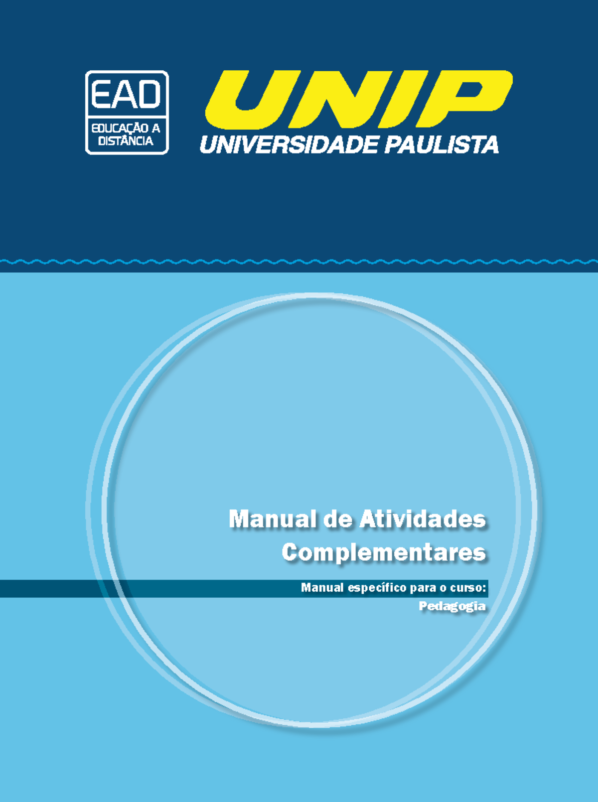 Manual AC Pedagogia - Manual de Atividades Complementares Manual específico para o curso ...