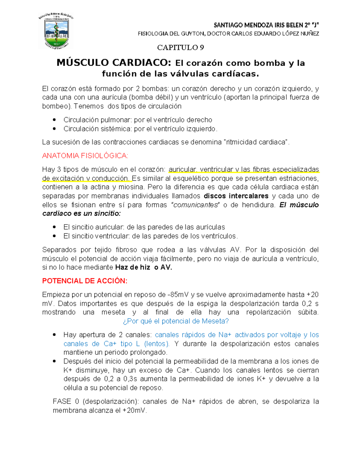 Capitulo 9 del Guyton - FISIOLOGIA DEL GUYTON, DOCTOR CARLOS EDUARDO LÓPEZ NUÑEZ CAPITULO 9 ...