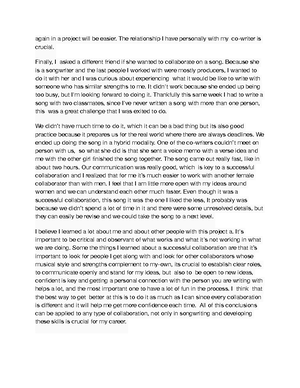 Final report Prof. D. 1 - Final Report I’m pursuing a career as a Latin ...