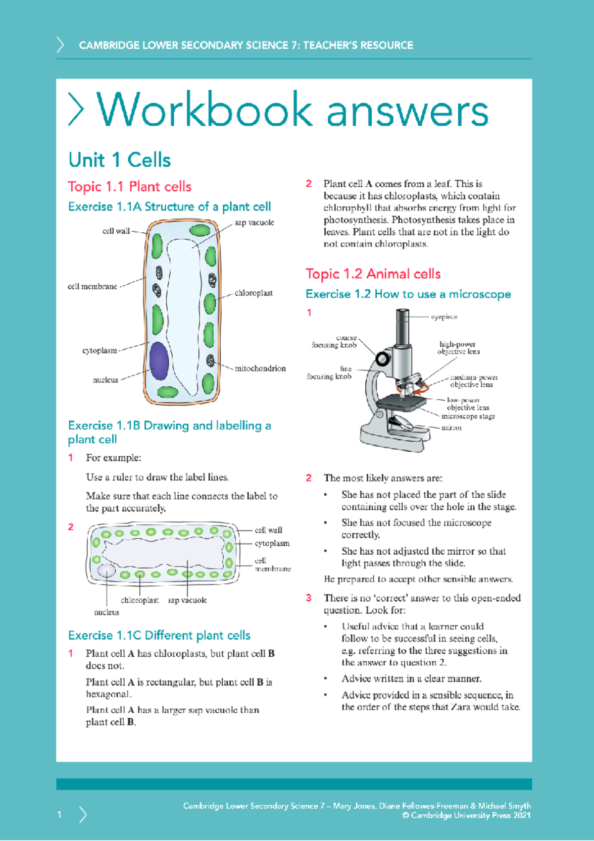 Lower Secondary Science 7 Workbook Answers Studocu