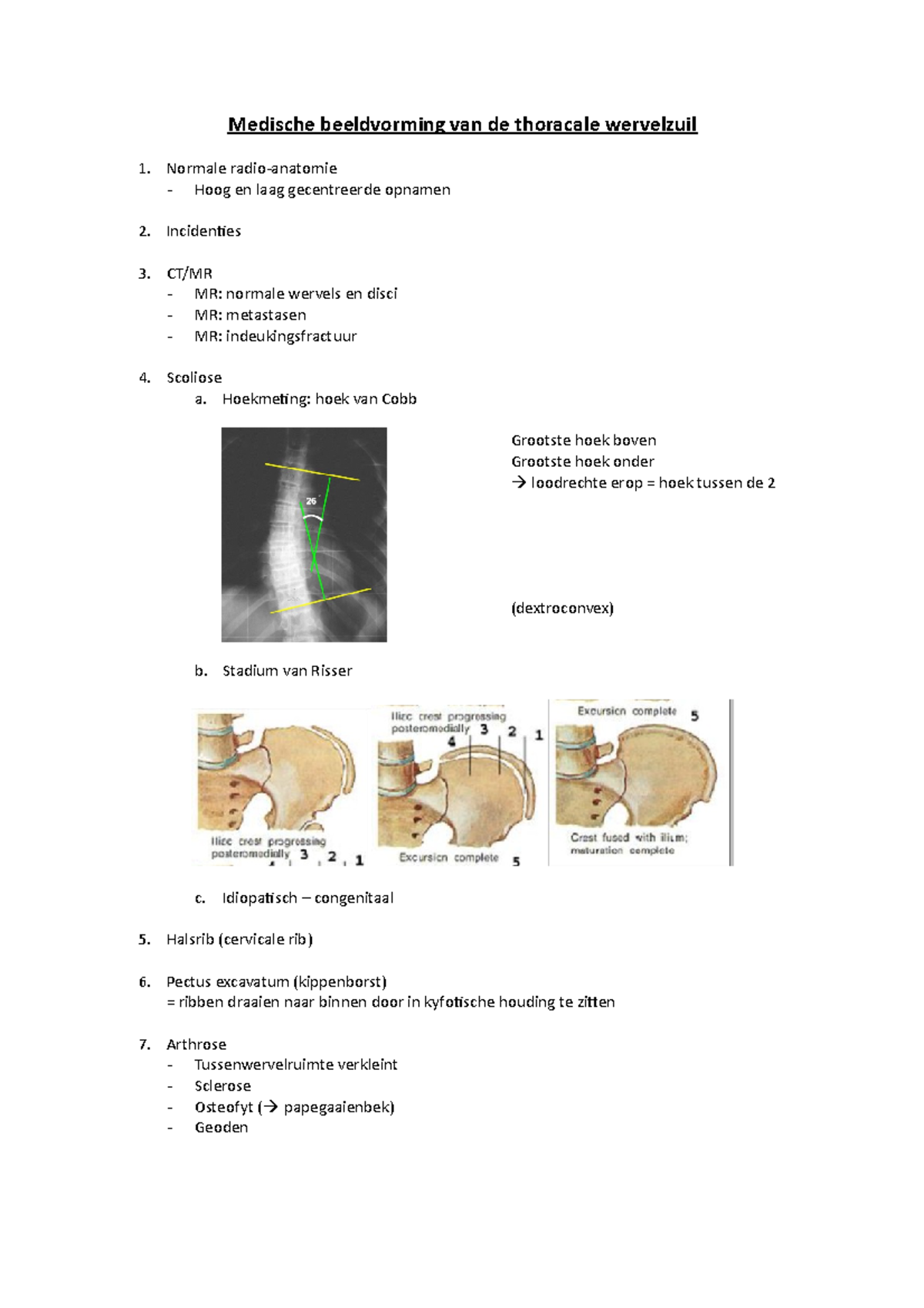 Medische beeldvorming van de thoracale wervelzuil - CT/MR MR: normale ...