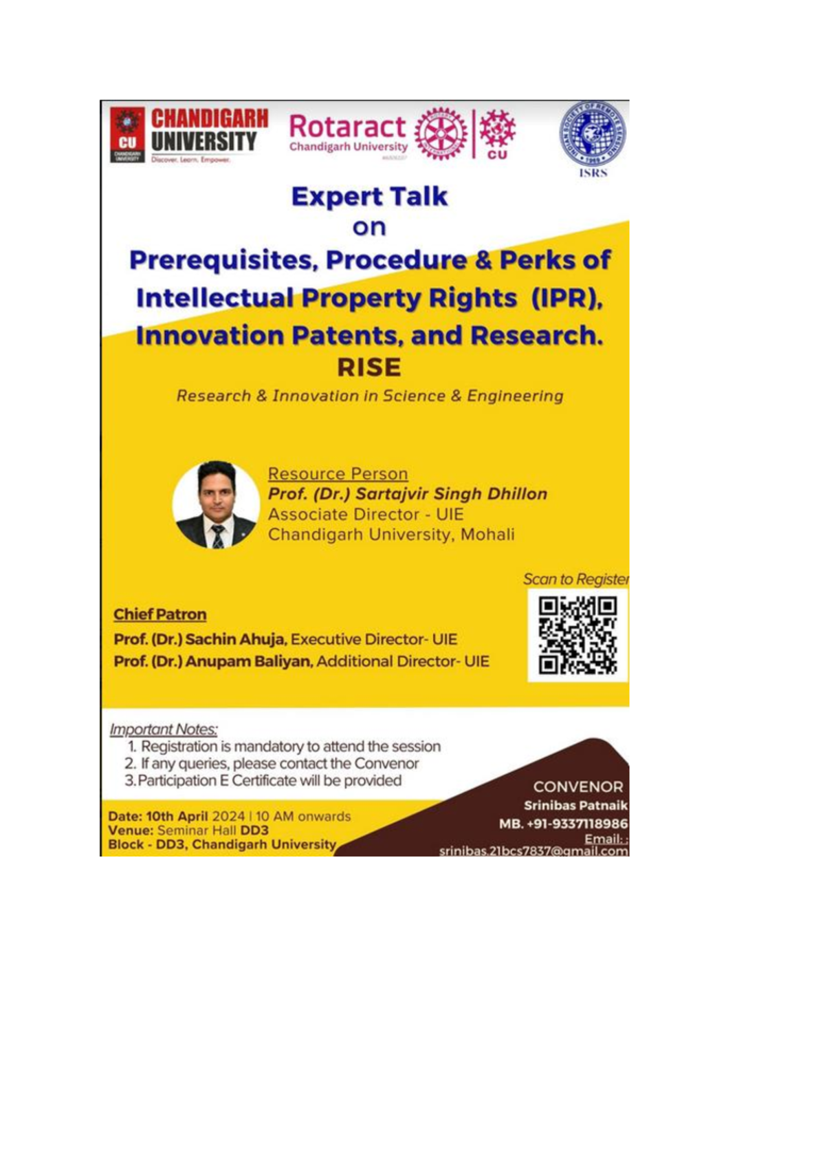 UIE Event IPR Engineering - Computer science - Studocu