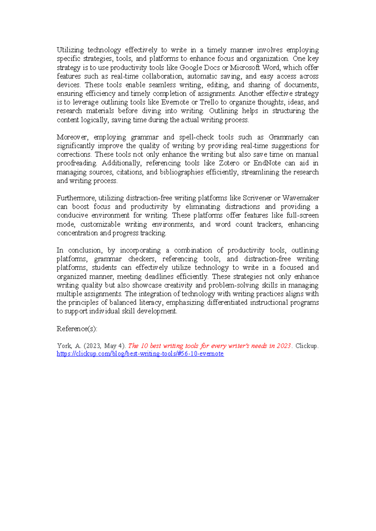 Unit 3 Discussion forun - Utilizing technology effectively to write in ...