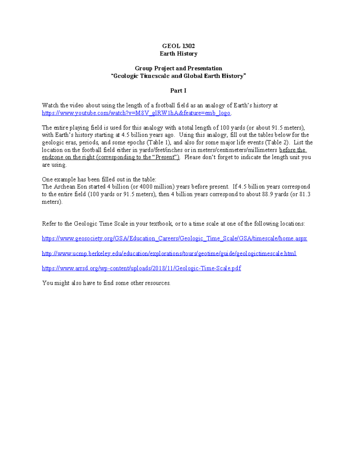 GEOL1302 Sig Project Part I - Tagged - GEOL 1302 Earth History Group ...