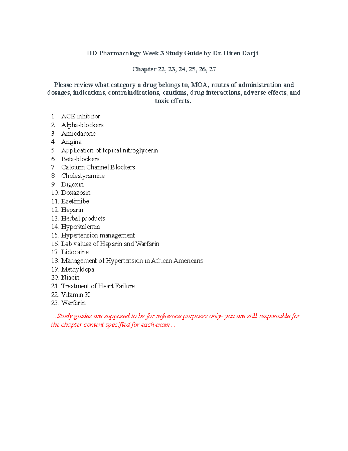 PS Week 3 Study Guide - Hiren Darji Chapter 22, 23, 24, 25, 26, 27 ...