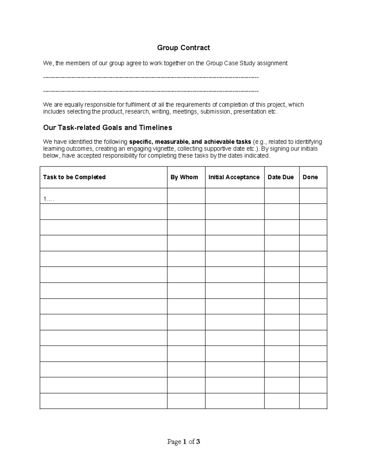 Group Contract S24 - Group Contract We, the members of our group agree ...