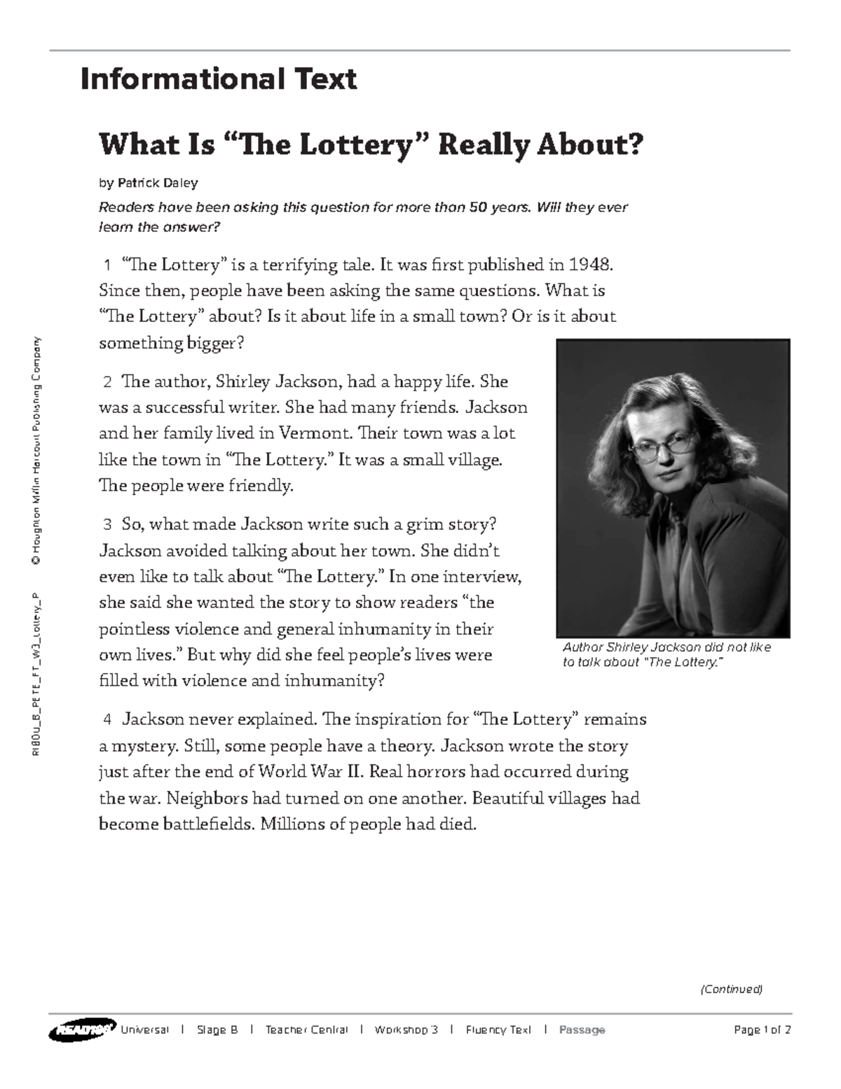 JUAN Pablo Sanchez Vazquez - The Lottery Reading - R180U_B_PETE_FT_W3 ...