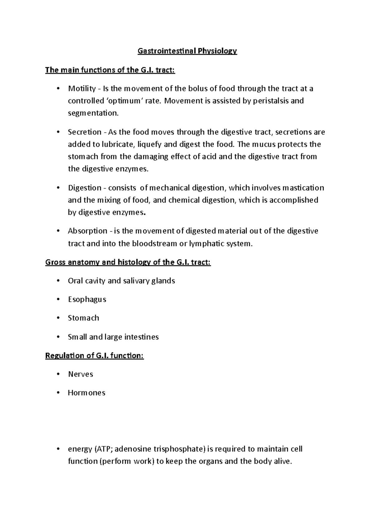 GI Nutrition And Diet Lecture Notes 2 Gastrointestinal Physiology gi-nutrition-and-diet-lecture-notes-2-gastrointestinal-physiology