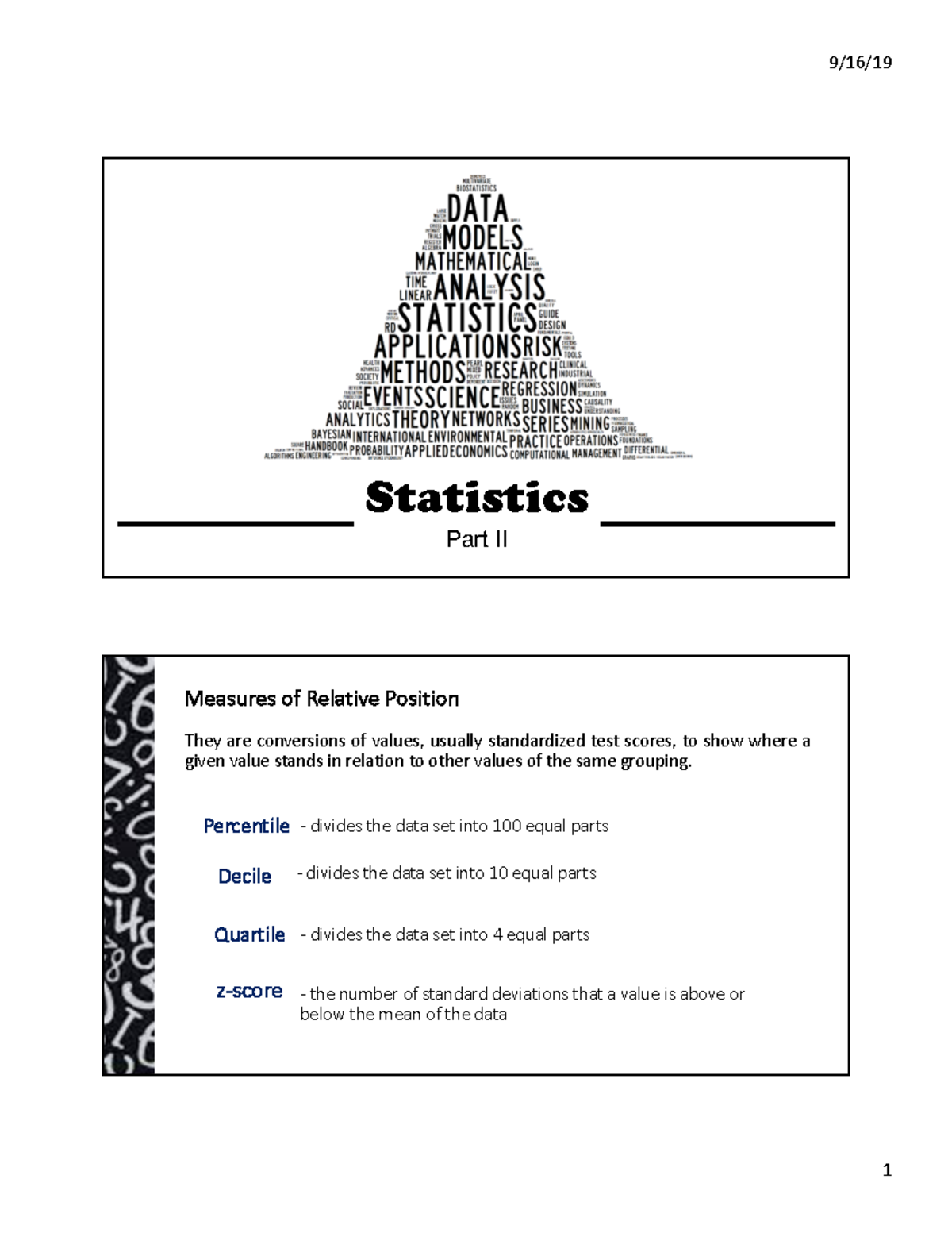 2 - Mathematics in the Modern World learning materials - Statistics ...
