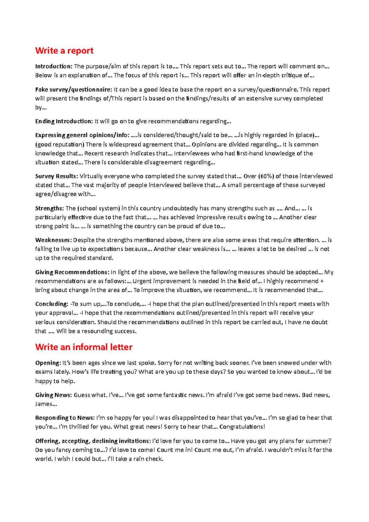 tips to write a commercial letter (economic field) - Write a report ...