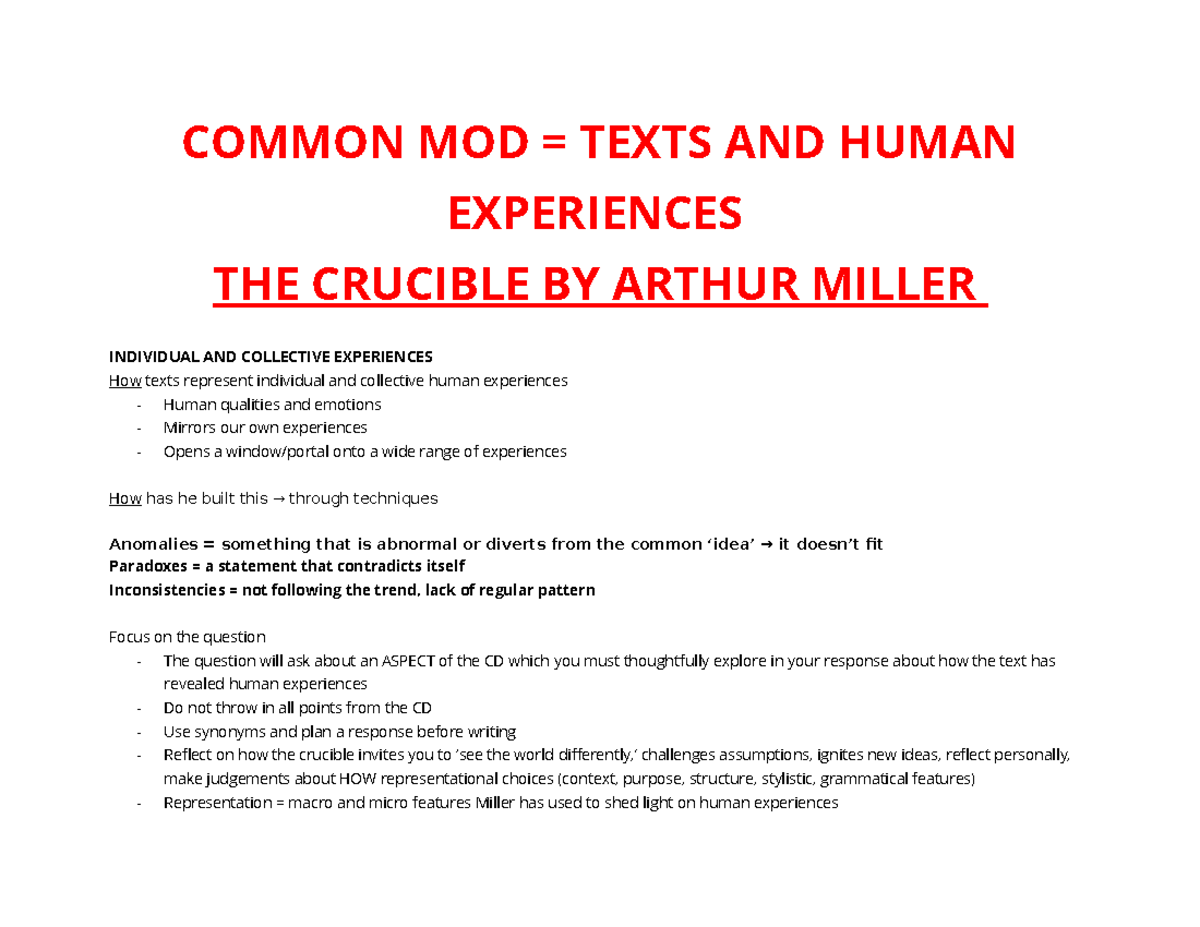 The Crucible Notes by E - kejbkb - COMMON MOD = TEXTS AND HUMAN ...