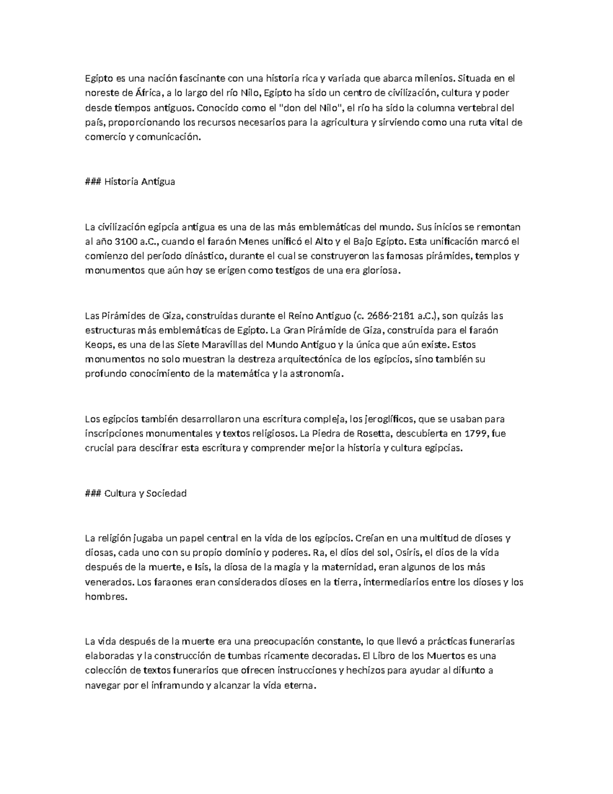 Egipto 5 - Egipto es una nación fascinante con una historia rica y ...