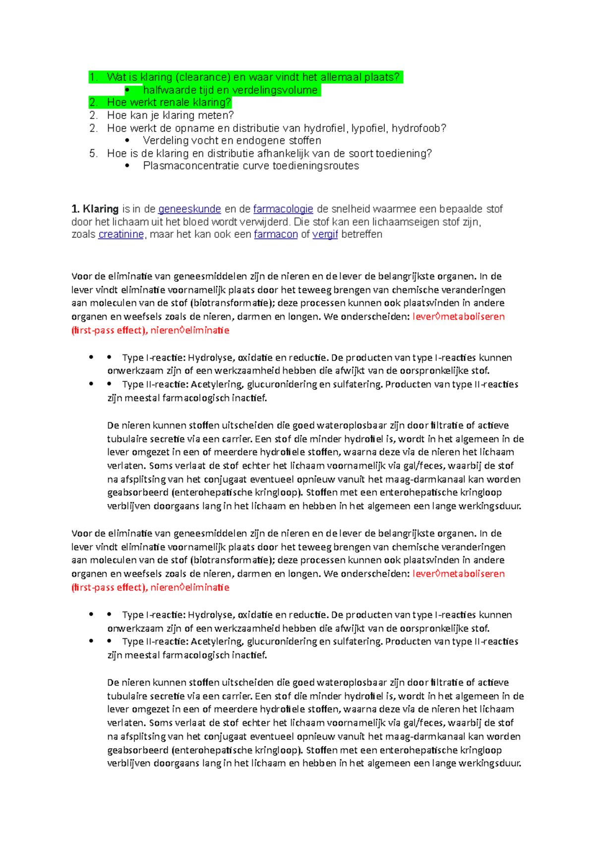 Casus 4 Regulatie En Intergratie Wat Is Klaring Clearance En Waar