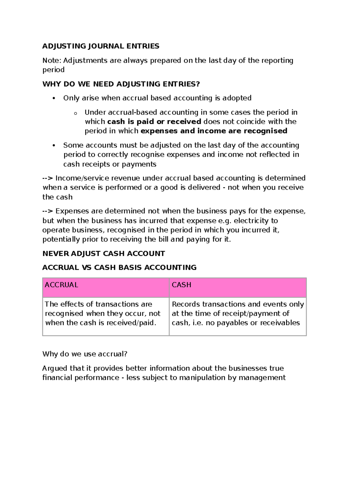 Adjusting Journal Entries - ADJUSTING JOURNAL ENTRIES Note: Adjustments ...