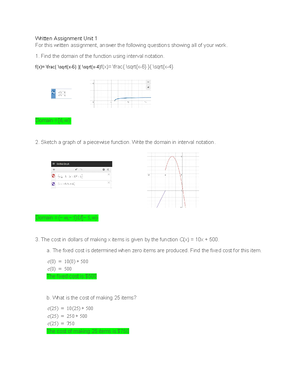 MATH 1201 - UoPeople - College Algebra - Studocu