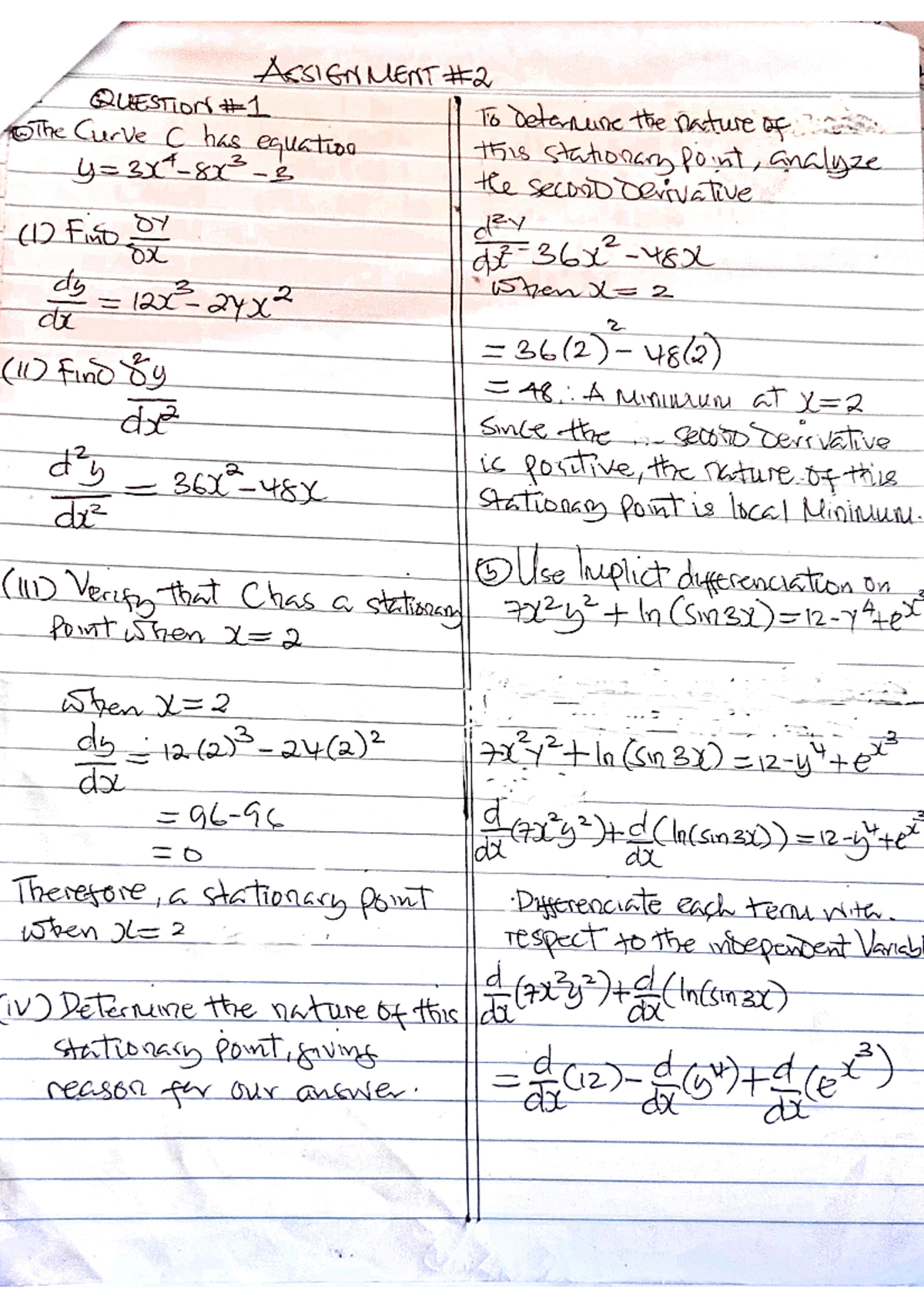 Fm Ii Assignment 2 Solutions Foundation Mathematics I Studocu