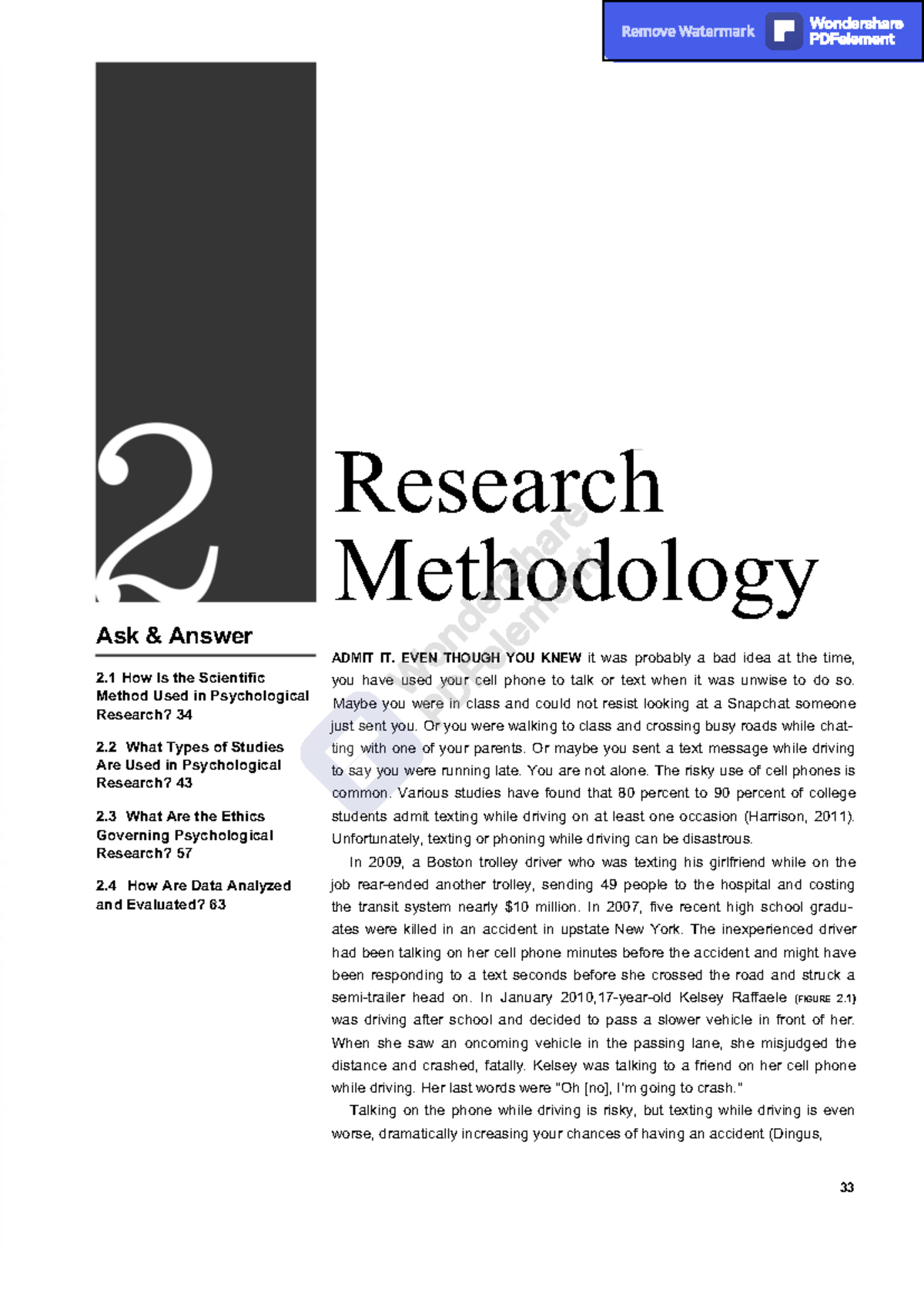 Gazzaniga et al Chapter 2 Research methods OCR - Ask & Answer 2 How Is ...