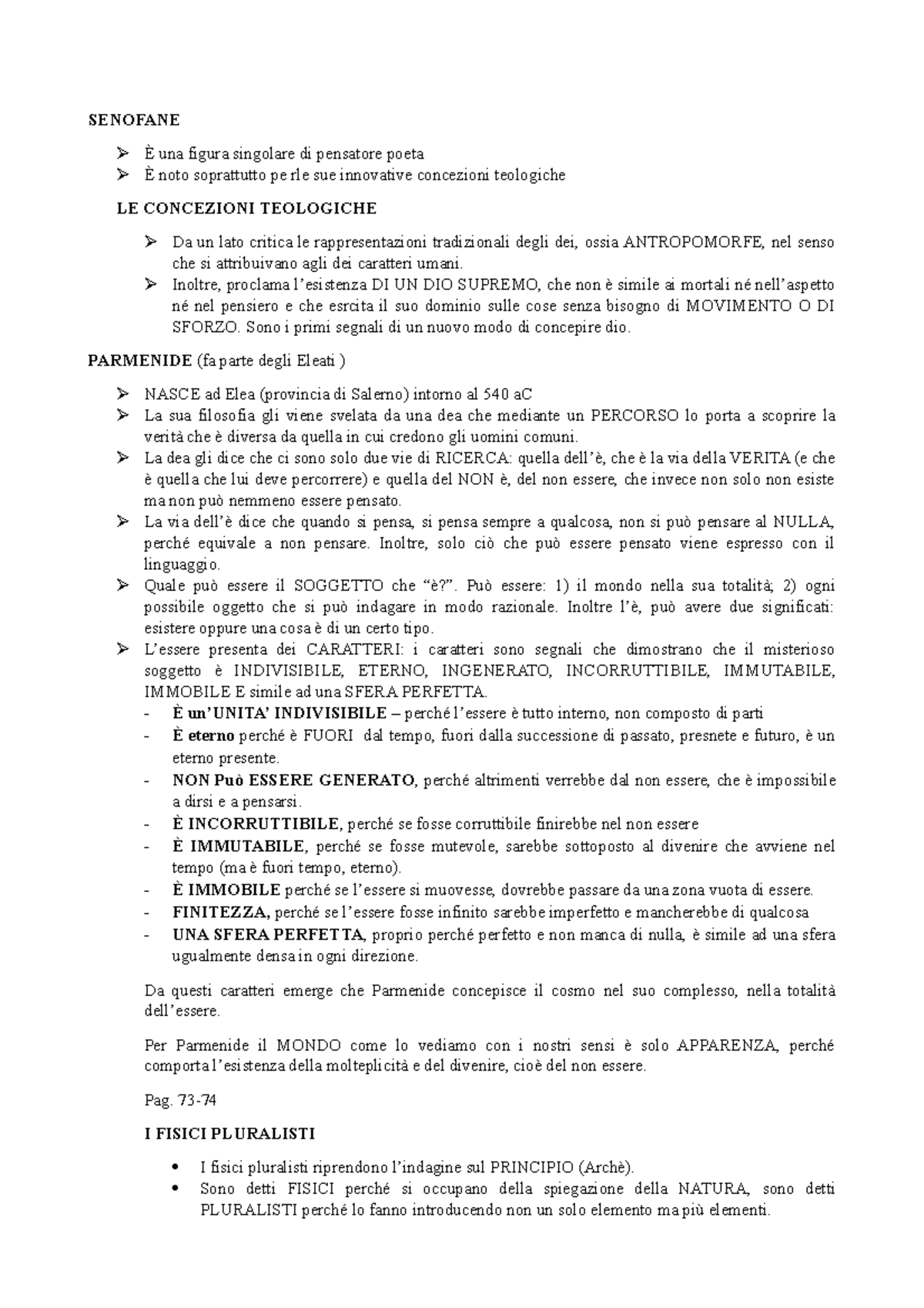 Filosofia nicolò - SENOFANE È una figura singolare di pensatore poeta È ...