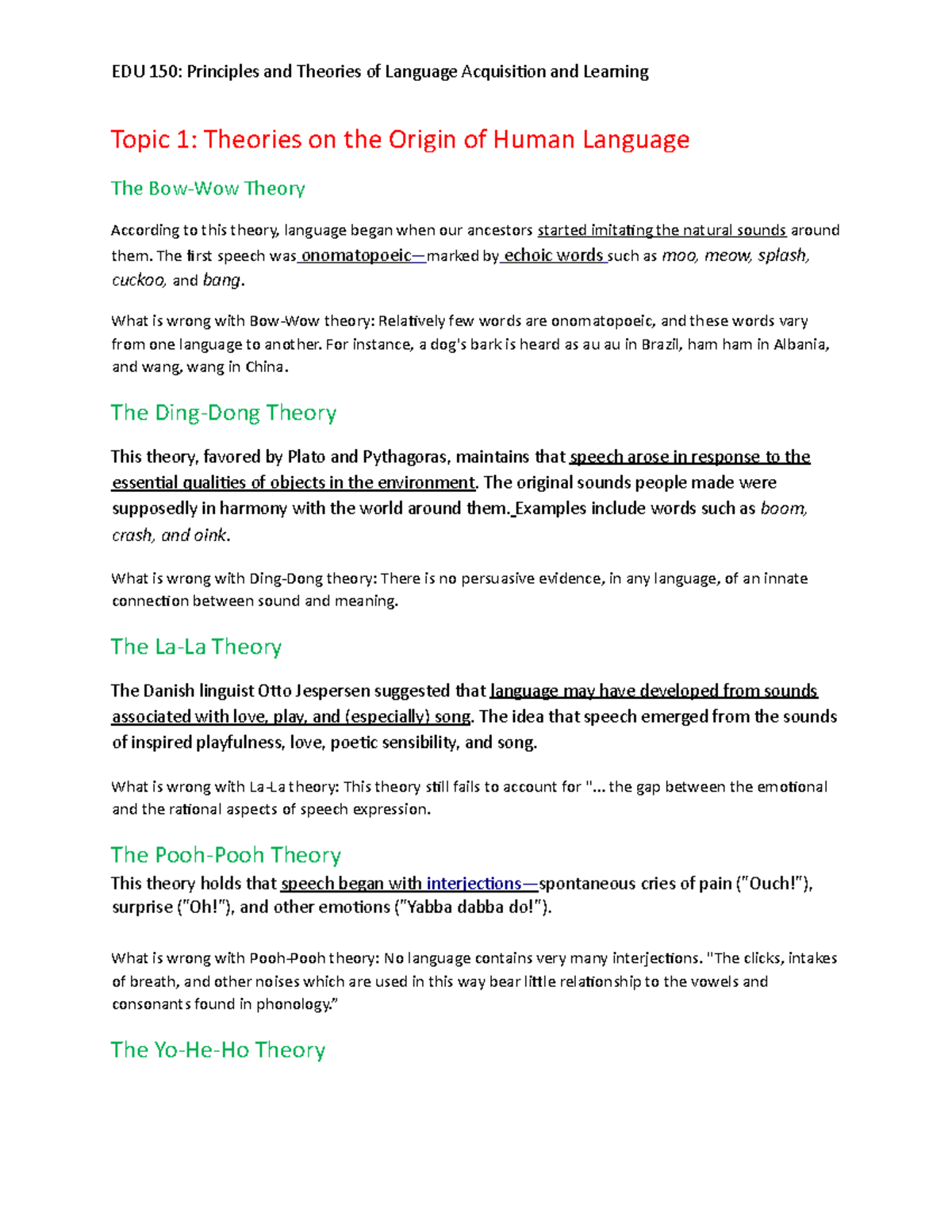 ENG 150 Principles and Theories of Language Learning and Acquisition 1 ...