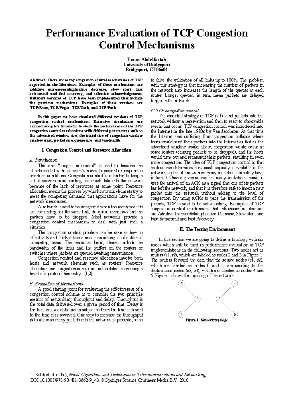 Perf analysis - Performance Evaluation of TCP Congestion Control ...