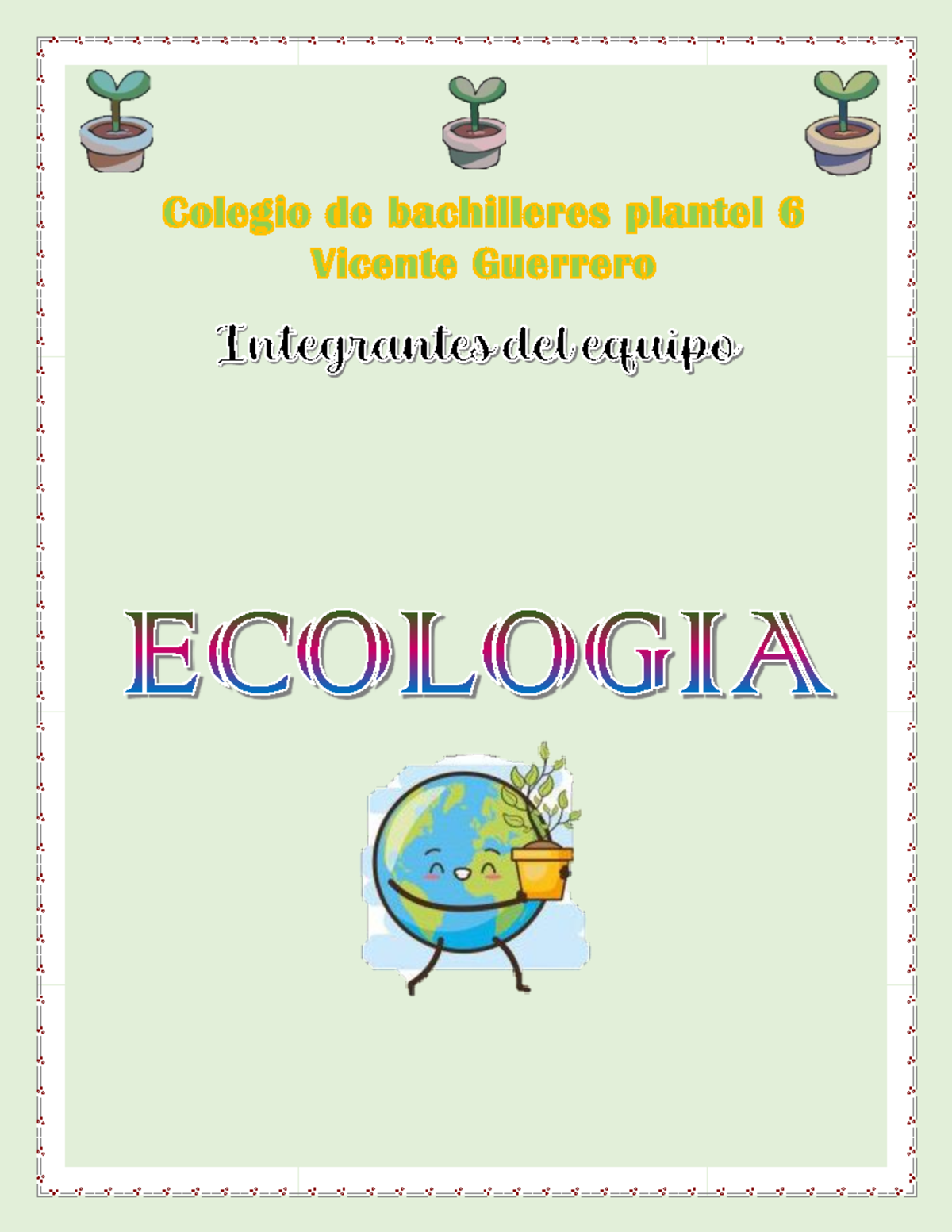 Factores Ambientales - Plantamos semillitaas - Colegio de bachilleres ...