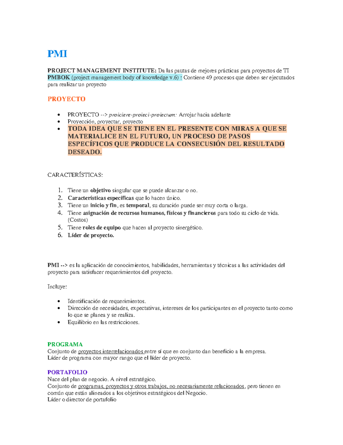 Admon de proyecto - Warning: TT: undefined function: 32 PMI PROJECT MANAGEMENT INSTITUTE: Da las ...