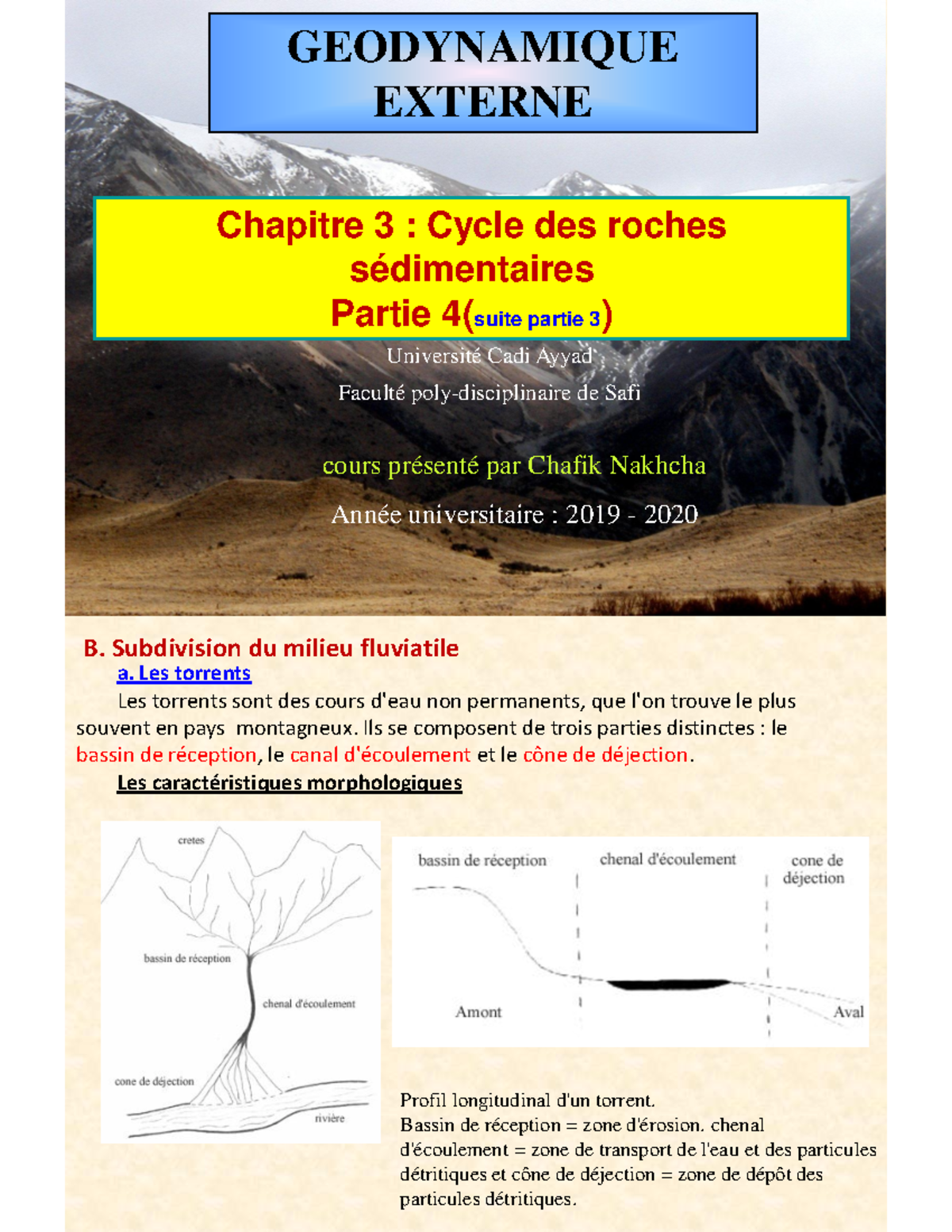 Cycle des roches sédimentaires Partie 2 - GEODYNAMIQUE EXTERNE ...