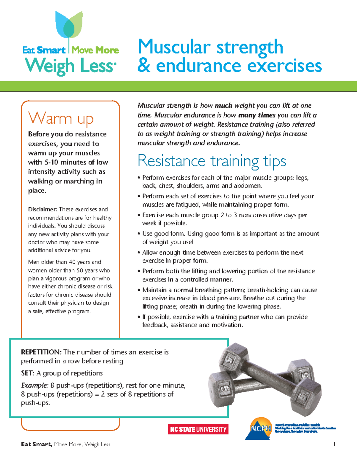 WL Exercise Pages Proof - Warm up ####### Before you do resistance ...