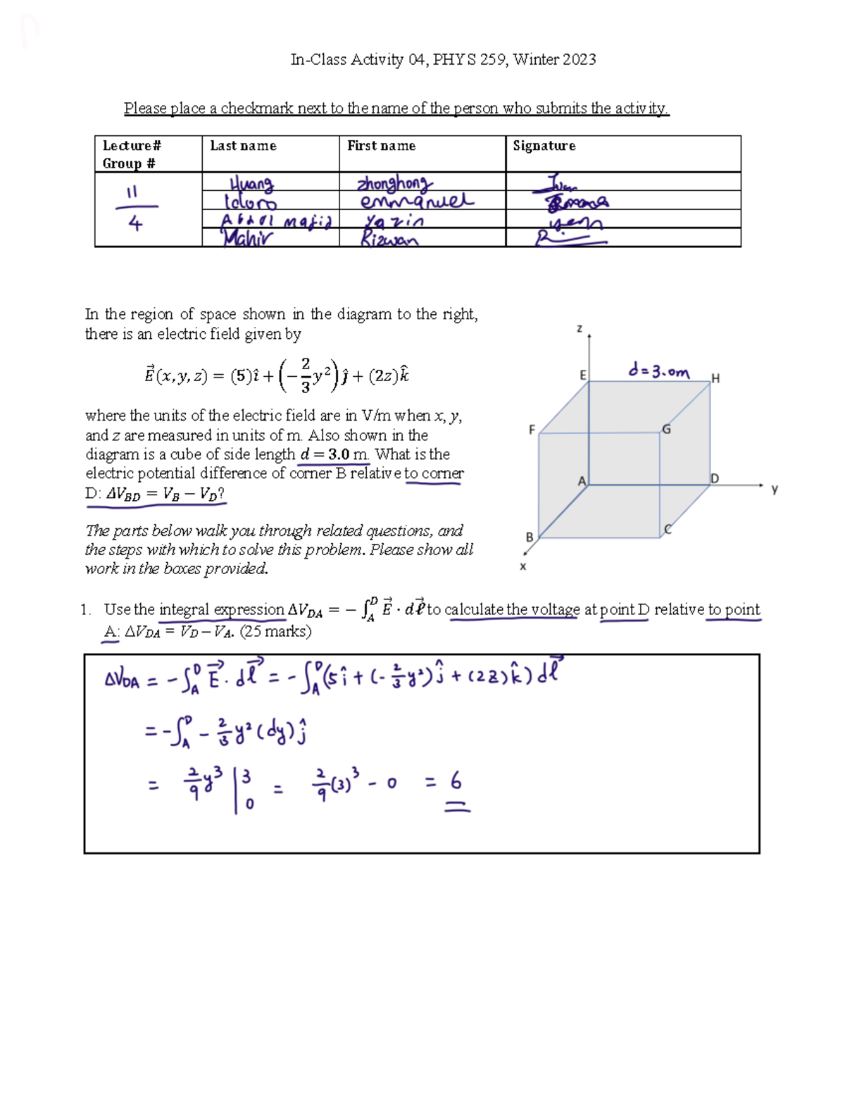 Activity 4 L11 - The uploaded document are the weekly assignments that need to be done in class ...