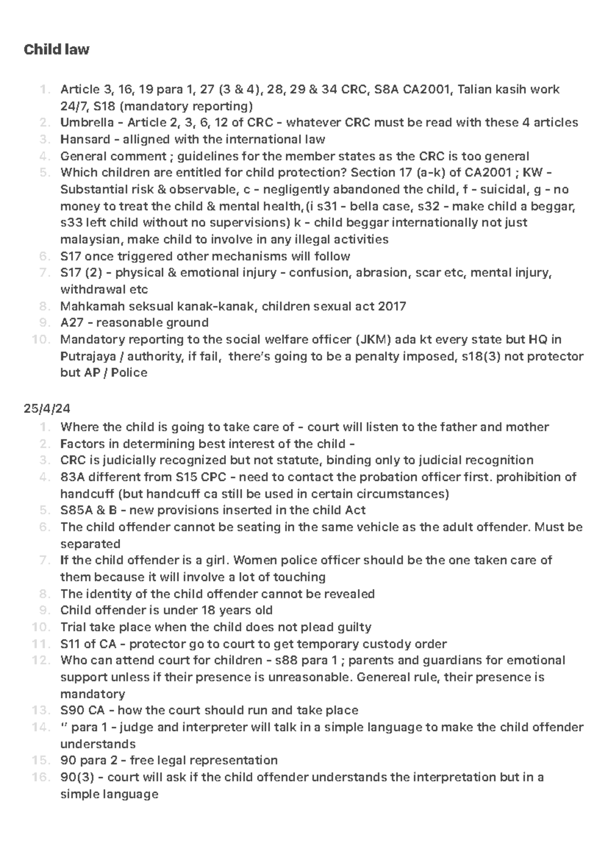 Child law - 1. 2. 3. 4. 5. 6. 7. 8. 9. 10. 1. 2. 3. 4. 5. 6. 7. 8. 9 ...