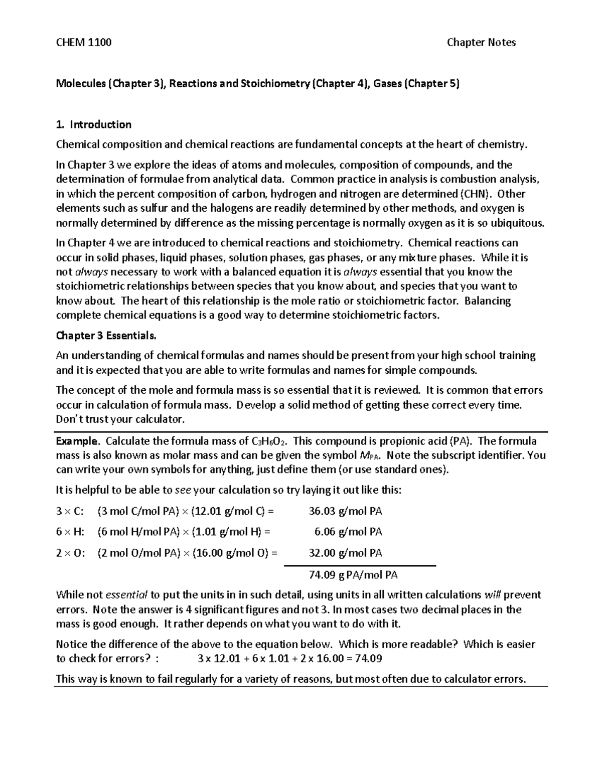 CH 3 CH 4 CH 5 Notes chapter 3,4,5 chapter notes and lecture notes ...