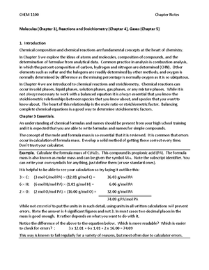 CH 3 CH 4 CH 5 Notes chapter 3,4,5 chapter notes and lecture notes ...