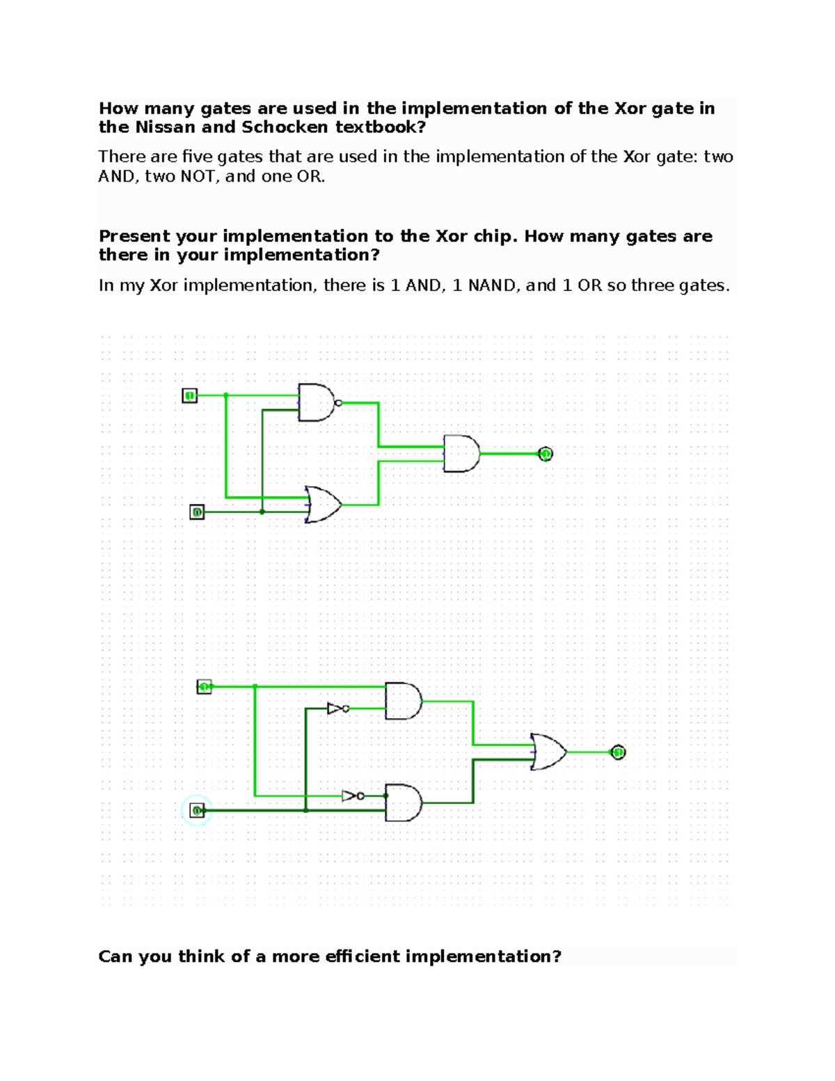 CS 1104 discussion forum unit 2 - How many gates are used in the ...