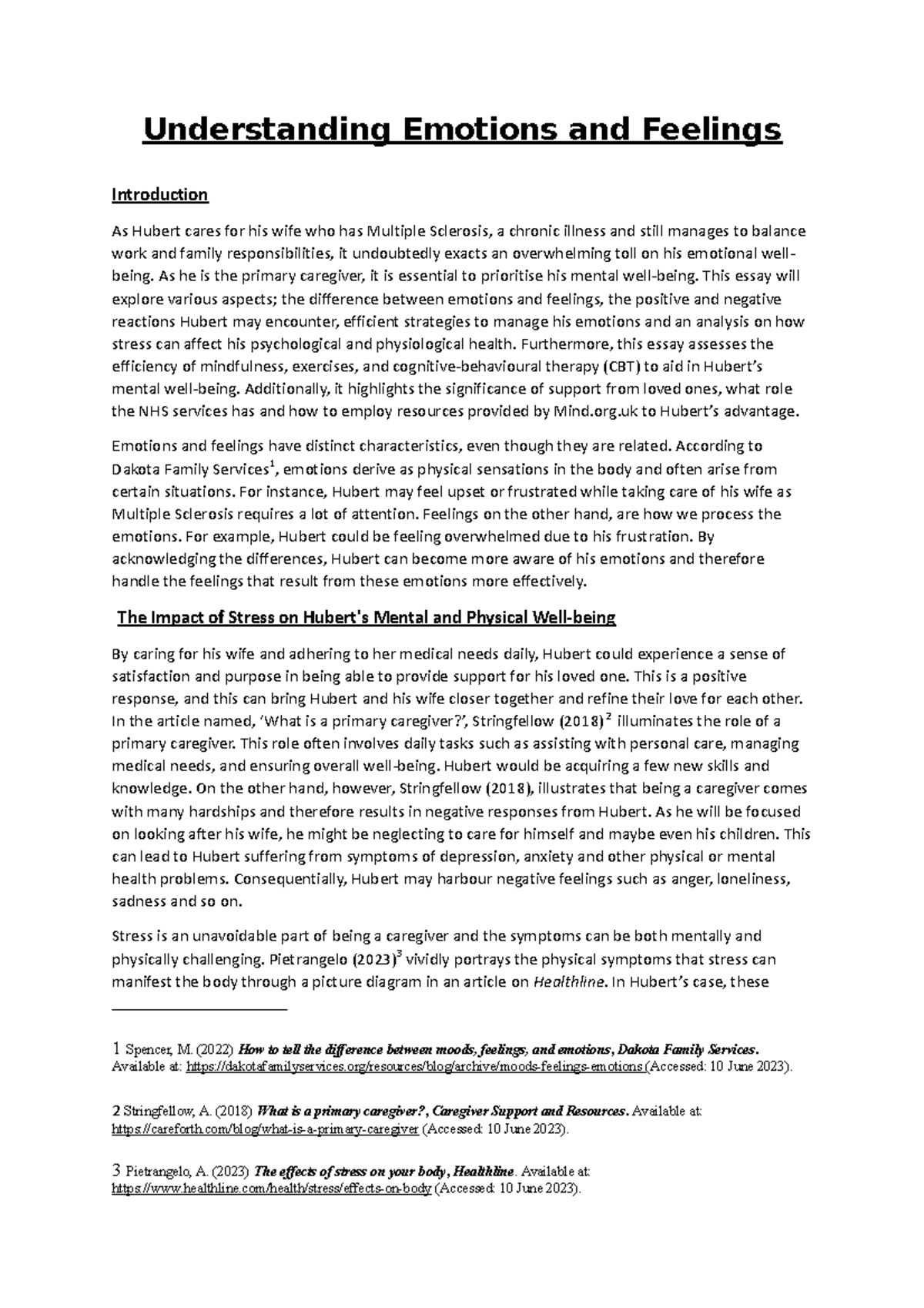 Understanding emotions and feelings - Understanding Emotions and ...