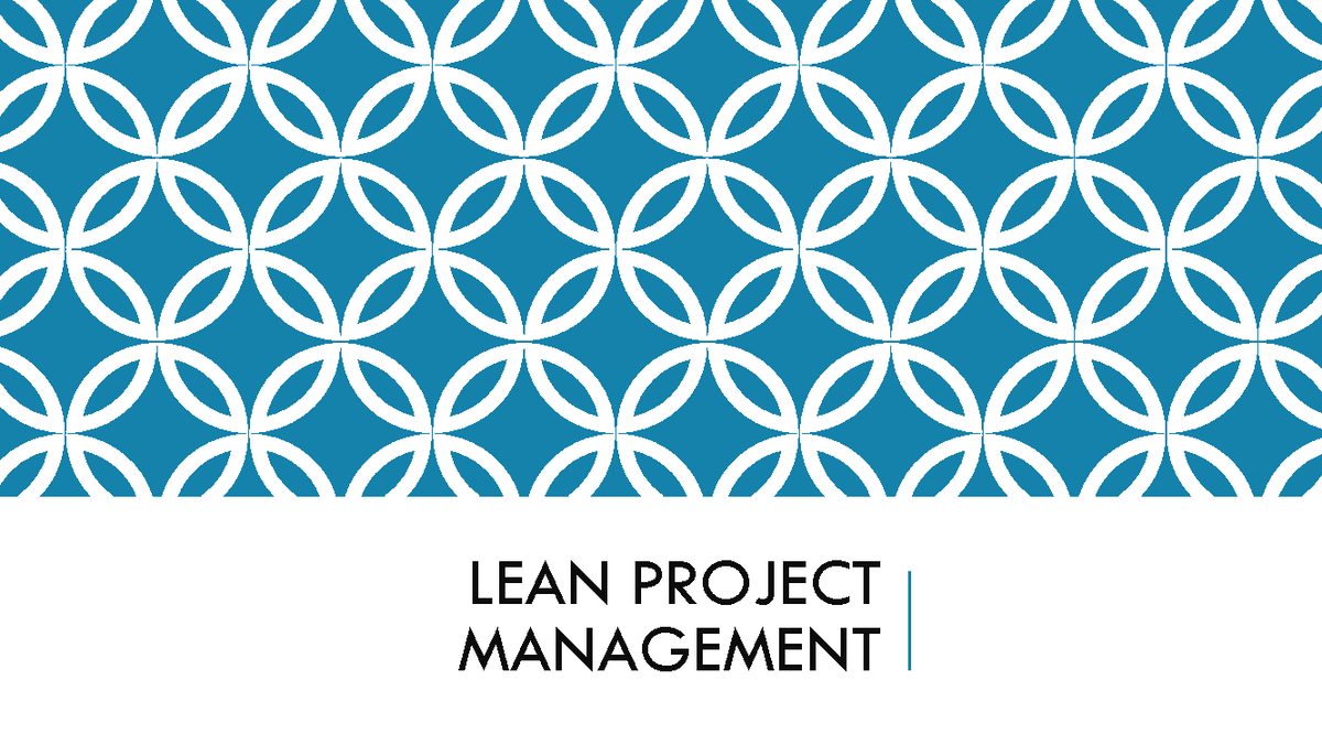 LEAN Project Management-R - LEAN PROJECT MANAGEMENT THE ORIGIN OF LEAN ...