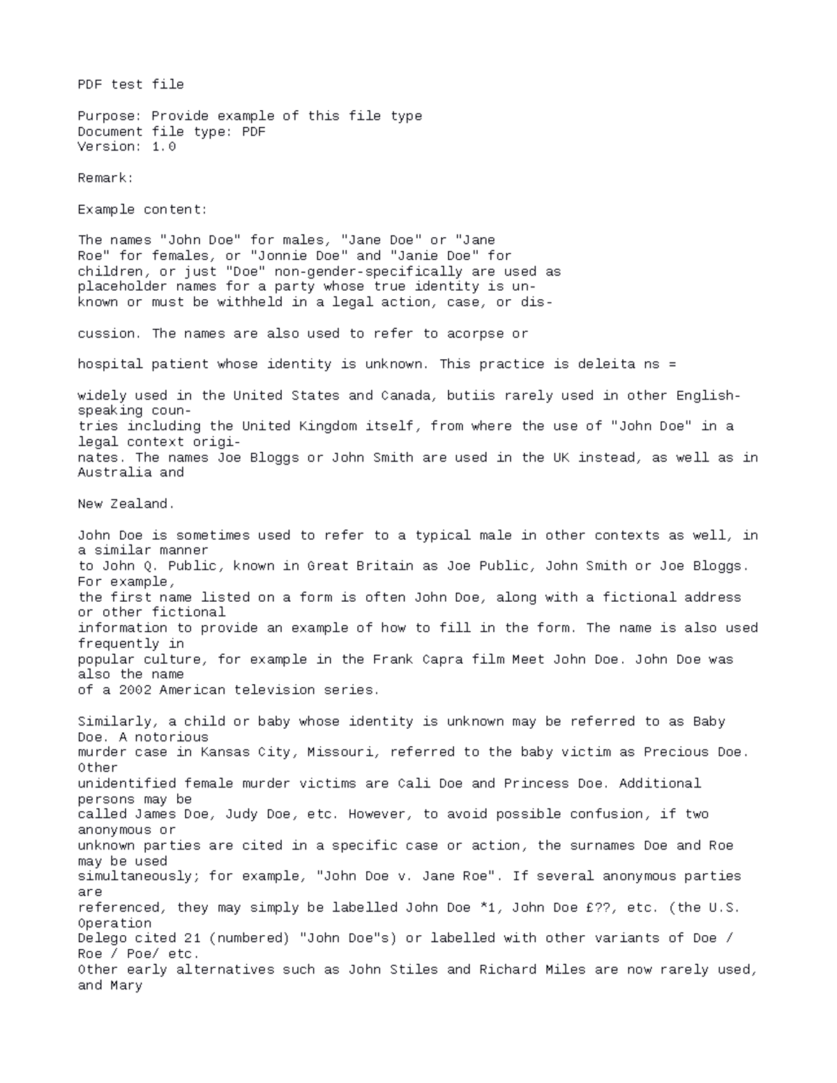 Example - conta iplacex - PDF test file Purpose: Provide example of ...