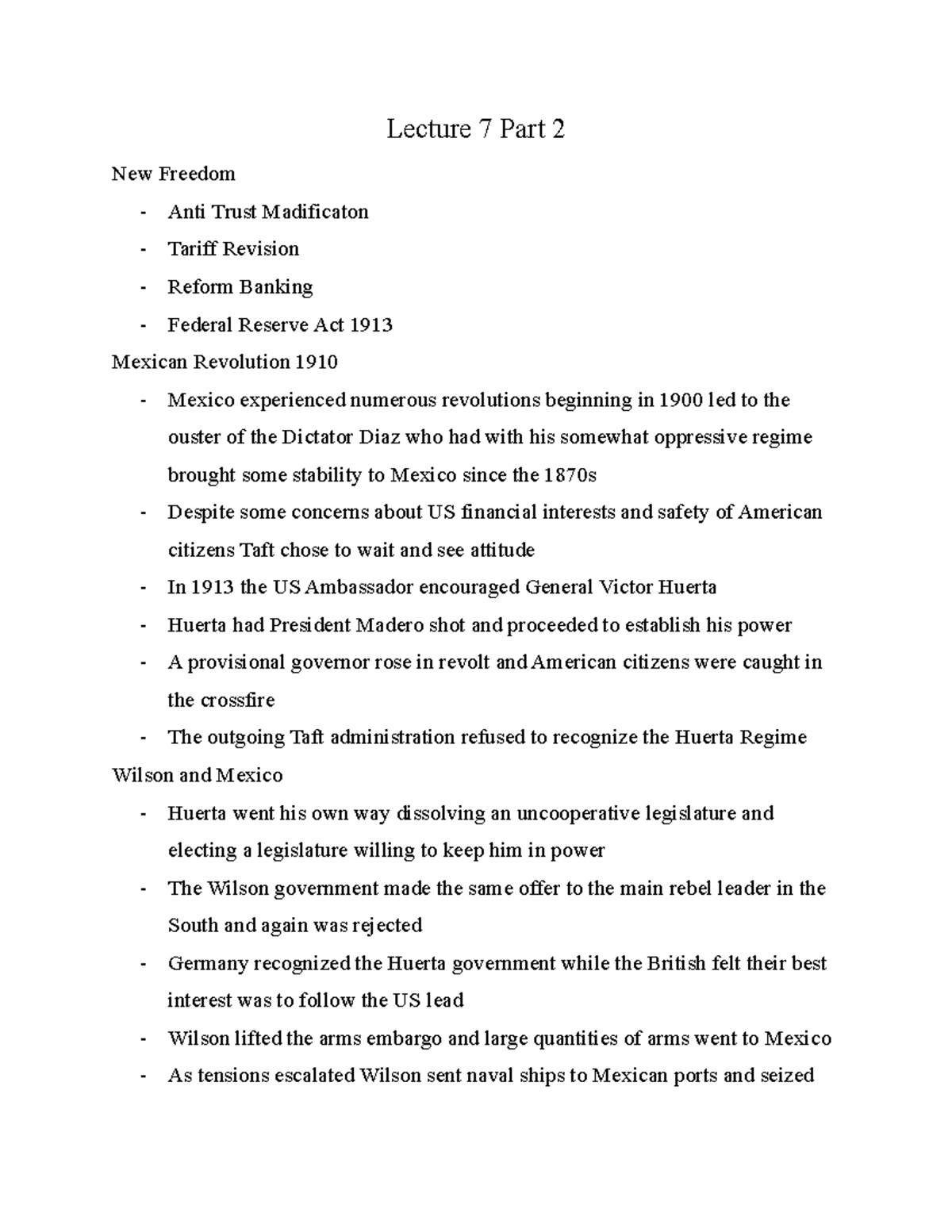 Lecture 7 Part 2 - Dr. Epple - Lecture 7 Part 2 New Freedom - Anti Trust Madificaton - Tariff ...