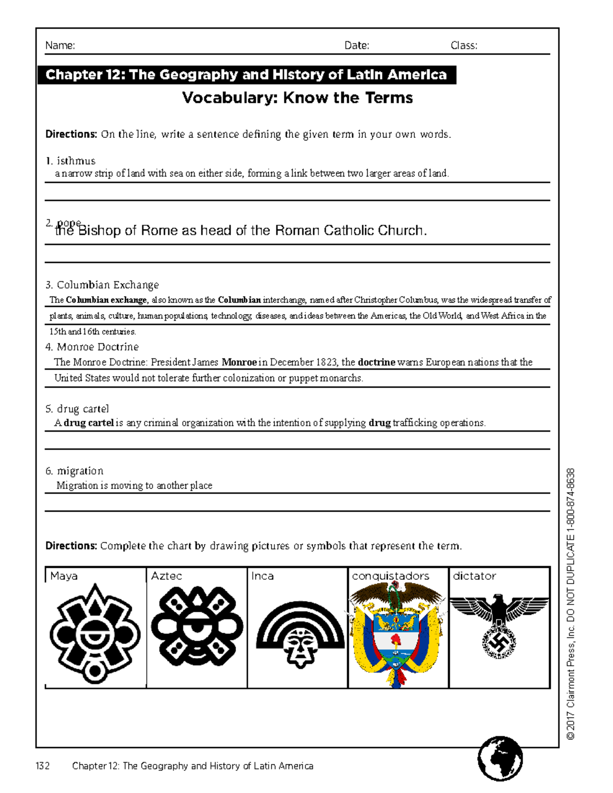 chapter 12 Vocabulary - 132 Chapter 12: The Geography and History of ...
