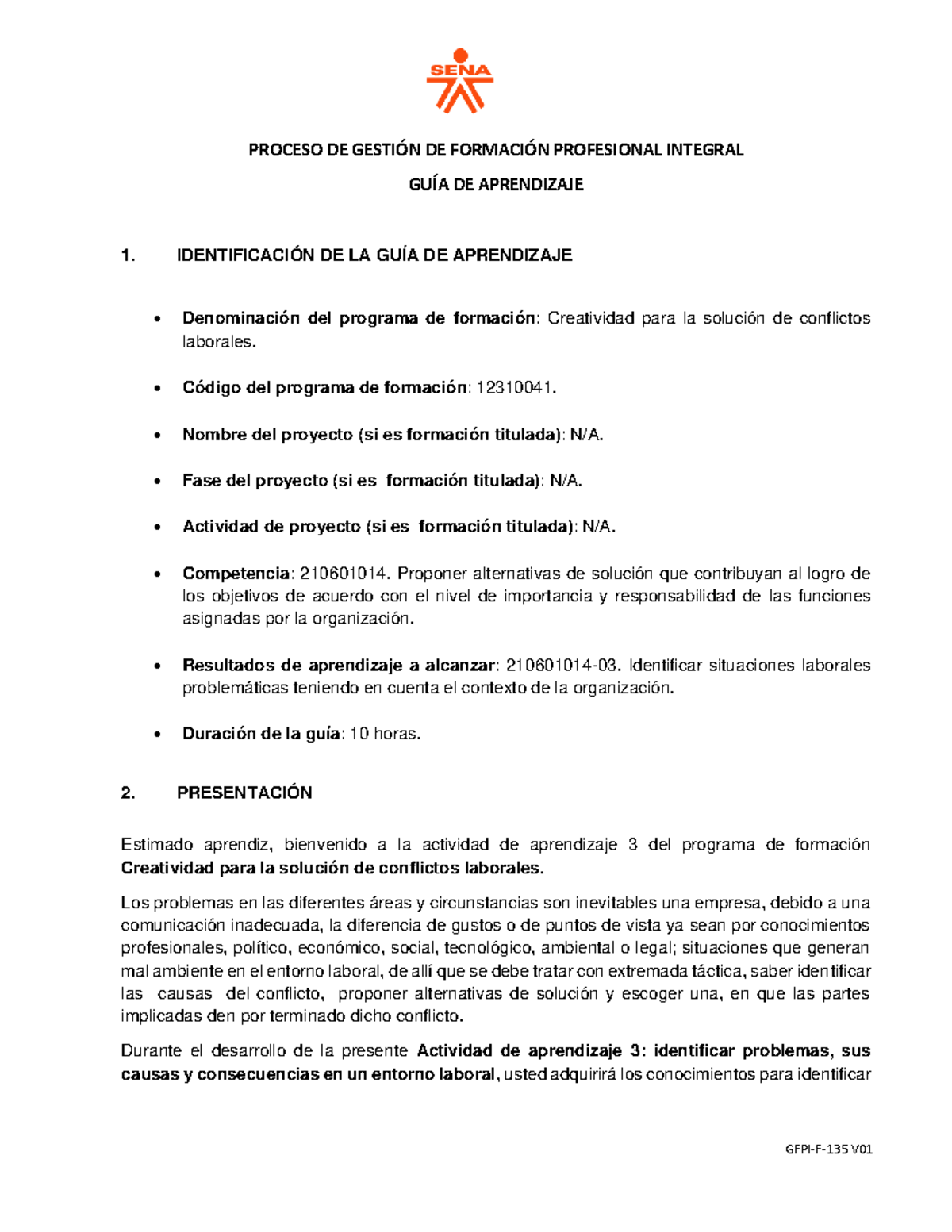 Guia aprendizaje 3 - gdgchdfg - PROCESO DE GESTI”N DE FORMACI”N PROFESIONAL INTEGRAL GUÕA DE ...