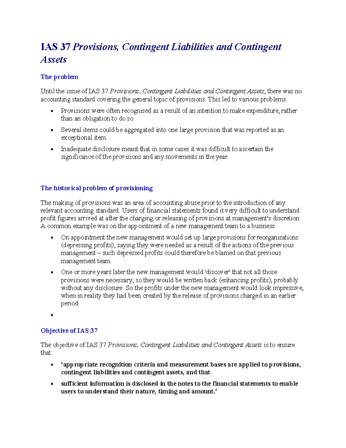 5 - IAS 37 Provisions - None - IAS 37 Provisions, Contingent ...