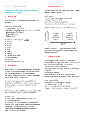 Supply Chain Logistics Notes - '5UPPLY CHAIN L 0(,1& n c~ IJate ...