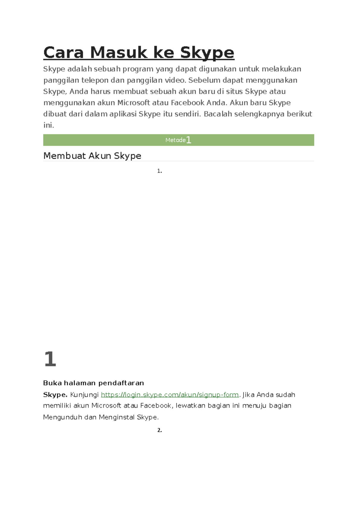 Cara Masuk ke Skype - Cara Masuk ke Skype Skype adalah sebuah program yang dapat digunakan untuk ...