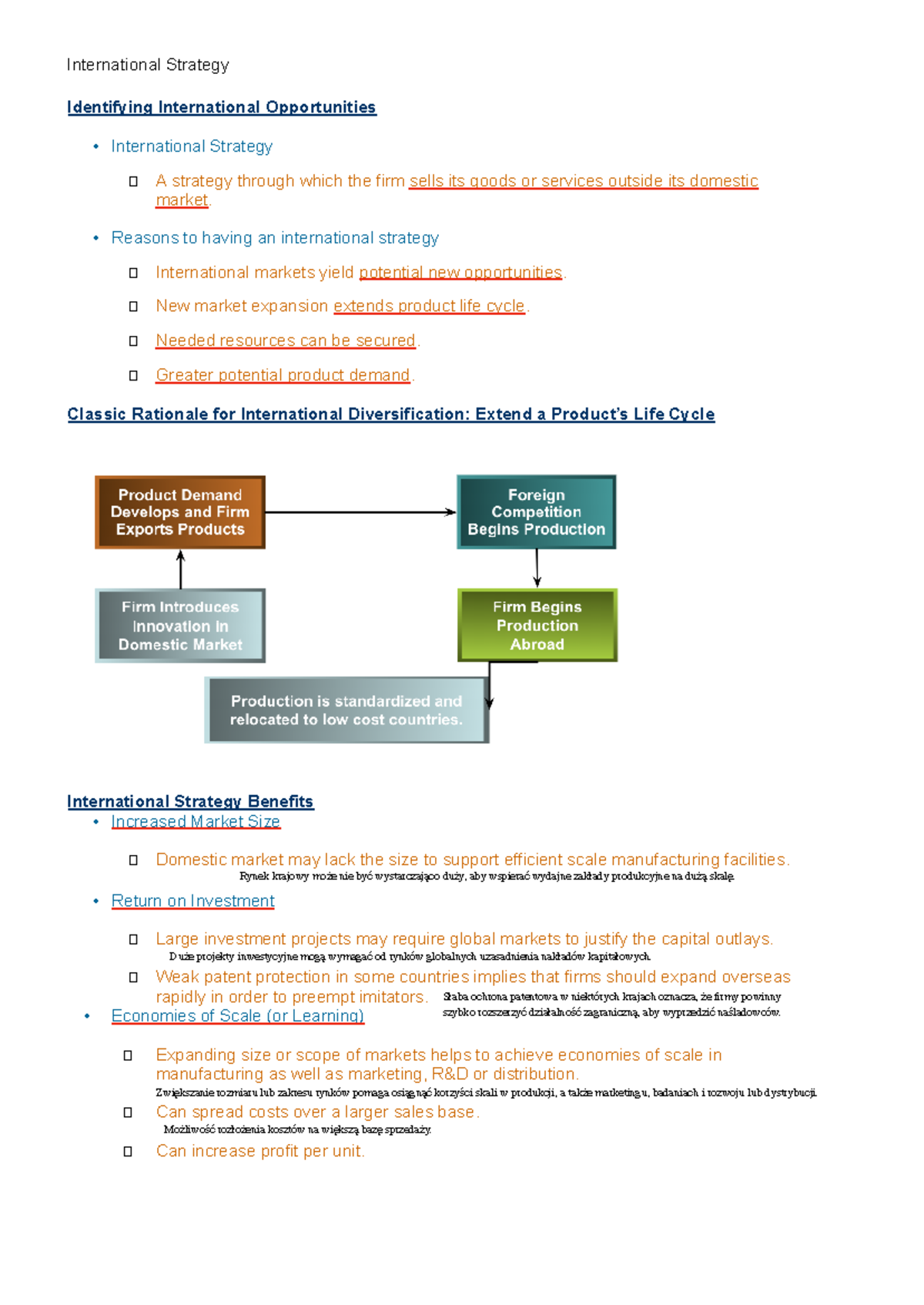 BM international strategy - International Strategy Identifying ...