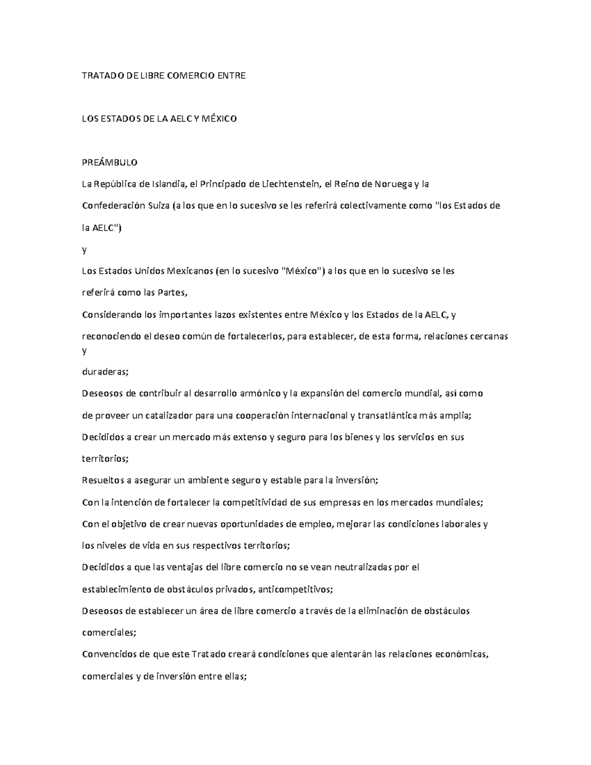 Tratado DE Libre Comercio Entre - TRATADO DE LIBRE COMERCIO ENTRE LOS ...